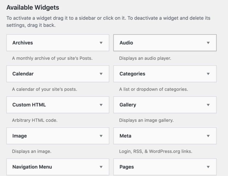 WordPress Widgets | How to Add & use WP widgets- wewpyou