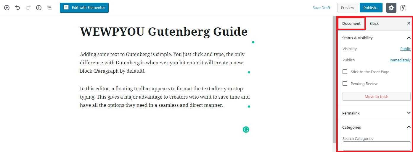Build Your Next Website Using Gutenberg WordPress Editor - wewpyou